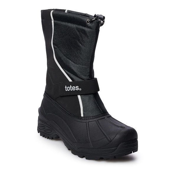 totes | Shoes | Brand New Mens Totes Waterproof Snow Boots Wave Black ...